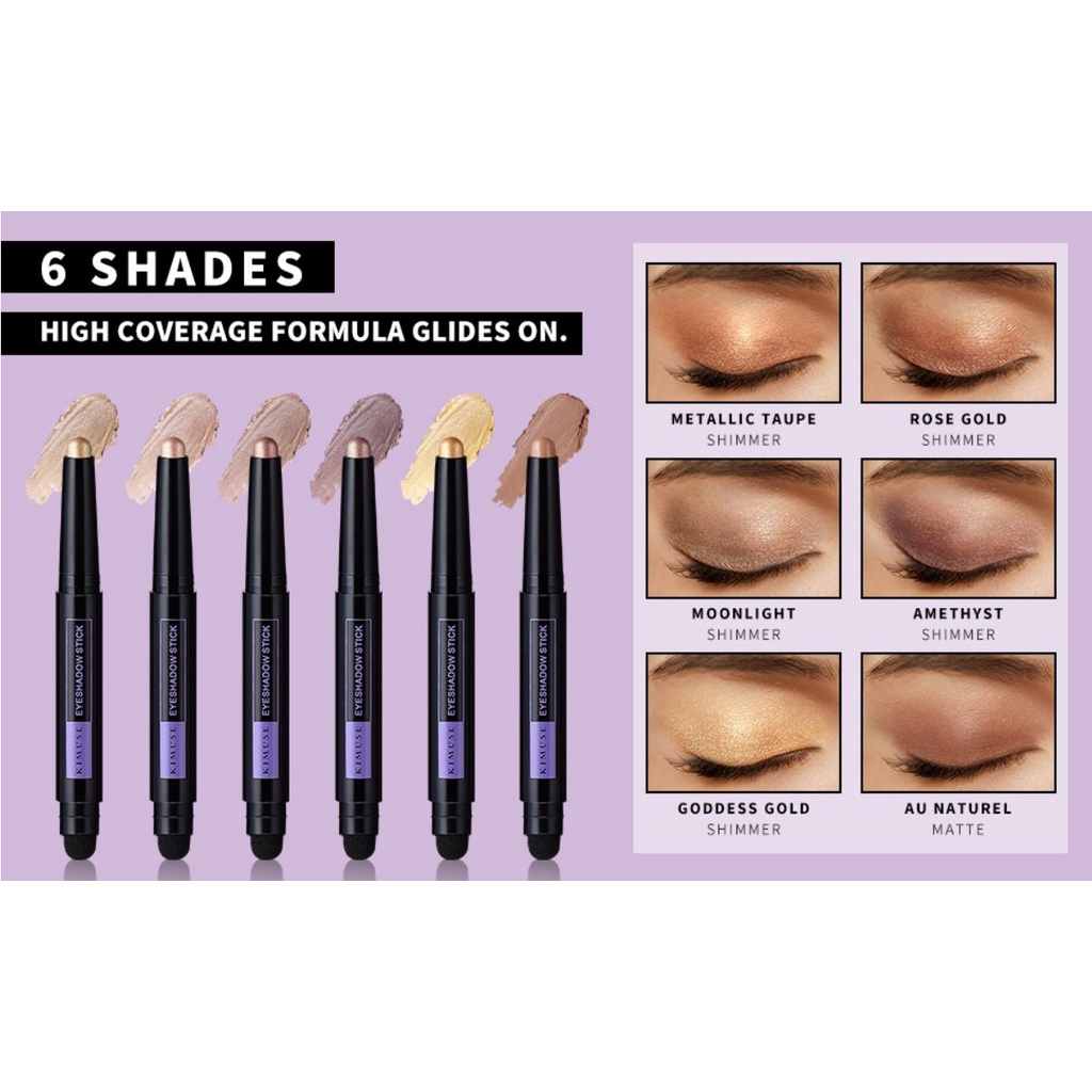 Jual (READY & ORI) KIMUSE Eyeshadow Stick Shimmer Matte Dual-Head Eye ...