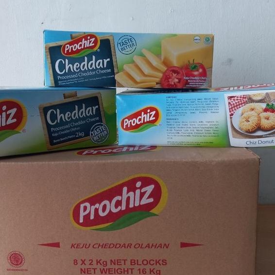 Jual Keju Prochiz CHEDDAR BIRU 2KG TERMURAH / Keju Cheddar Biru 2kg ...
