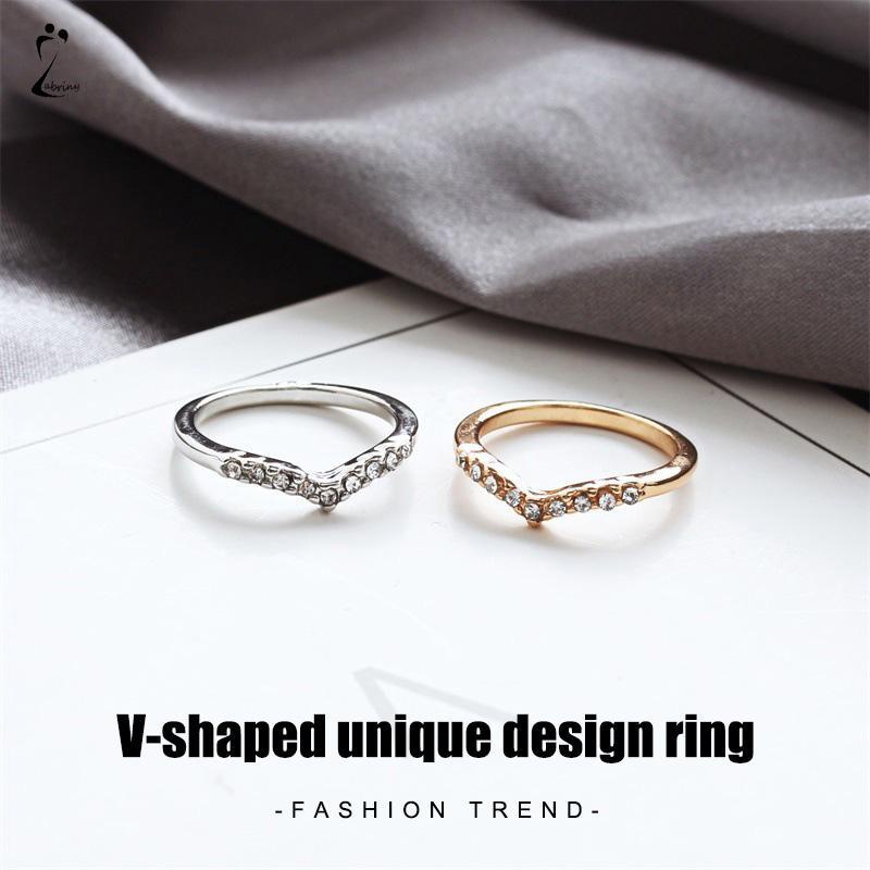 Jual Cincin Model Simple Cincin V Shape Ring Fashion Gaya Korea Simple ...