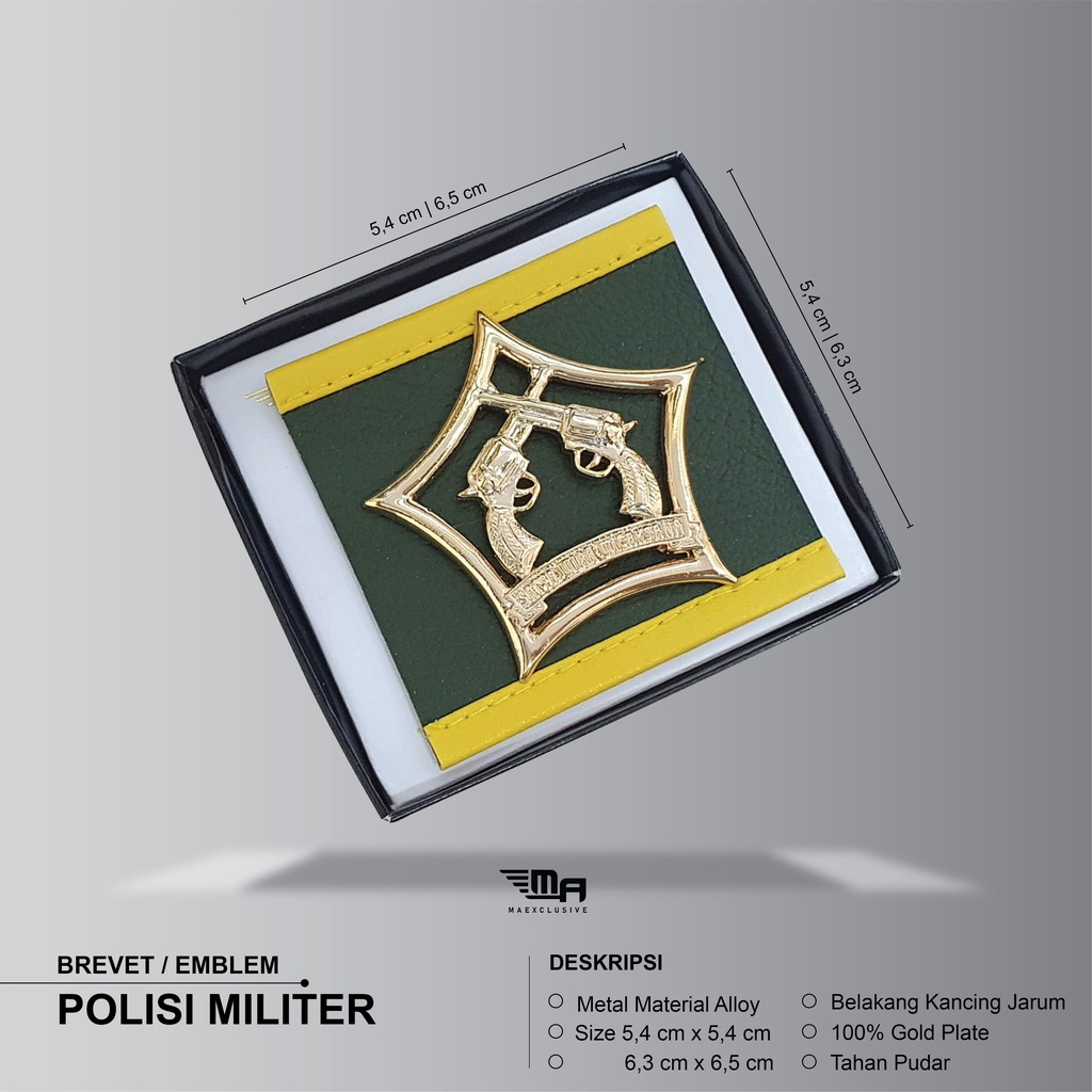 Jual EMBLEM POLISI MILITER PDH BREVET PIN EMBLEM POLISI MILITER ...