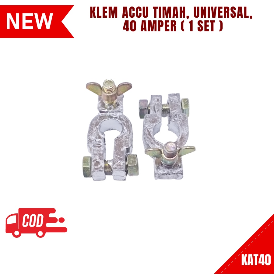 Jual Klem Accu Timah Lux 40 Ampere 1 Set Universal klam klem clamp klm ...