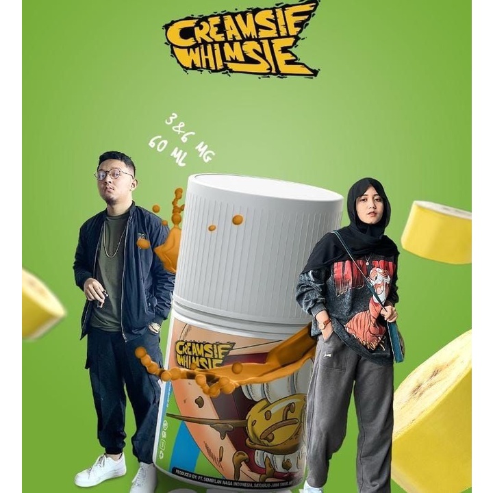 Jual LIQUID CREAMSIE WHIMSIE BANANA 60ML FREEBASE NEW LIQUID ORIGINAL ...