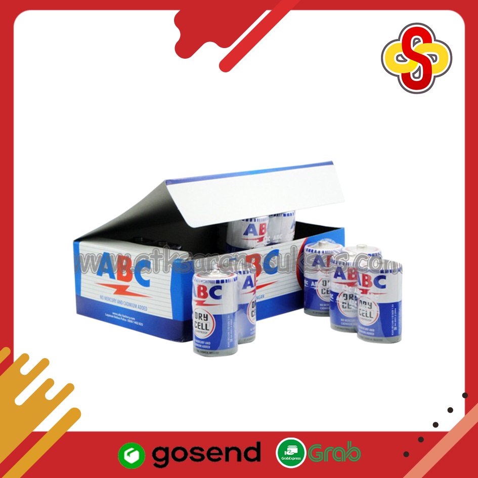 Jual Baterai ABC Biru R20P Dry Cell Tipe D Isi 2 pcs | Shopee Indonesia