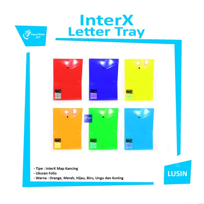 Jual INTER X - Map Kancing V Opaque Folio - LUSIN | Shopee Indonesia