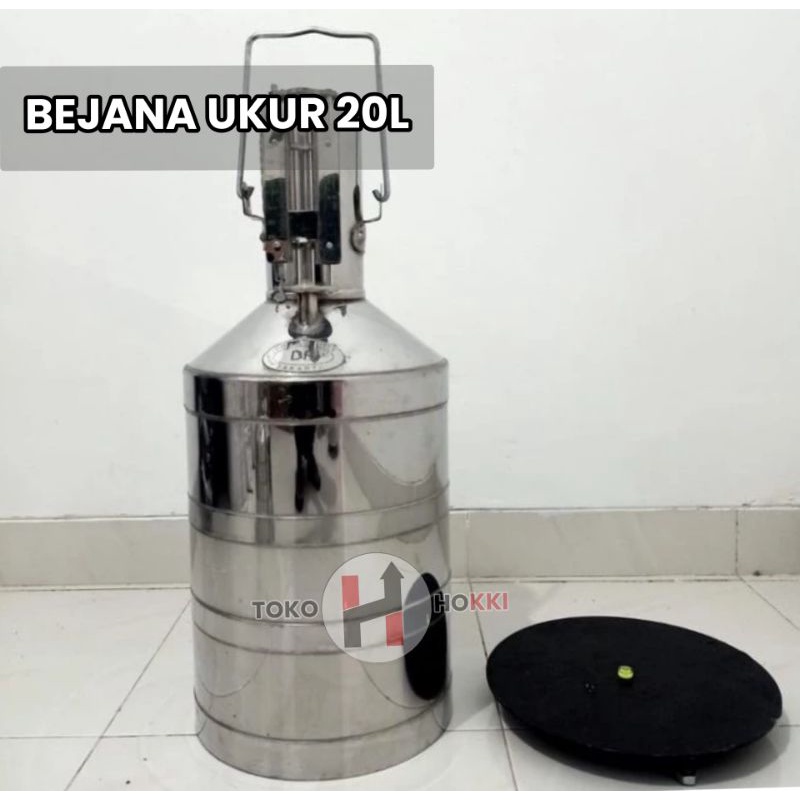 Jual BEJANA UKUR STAINLESS STEEL 20 LITER MERK DB - BEJANA TERA ...