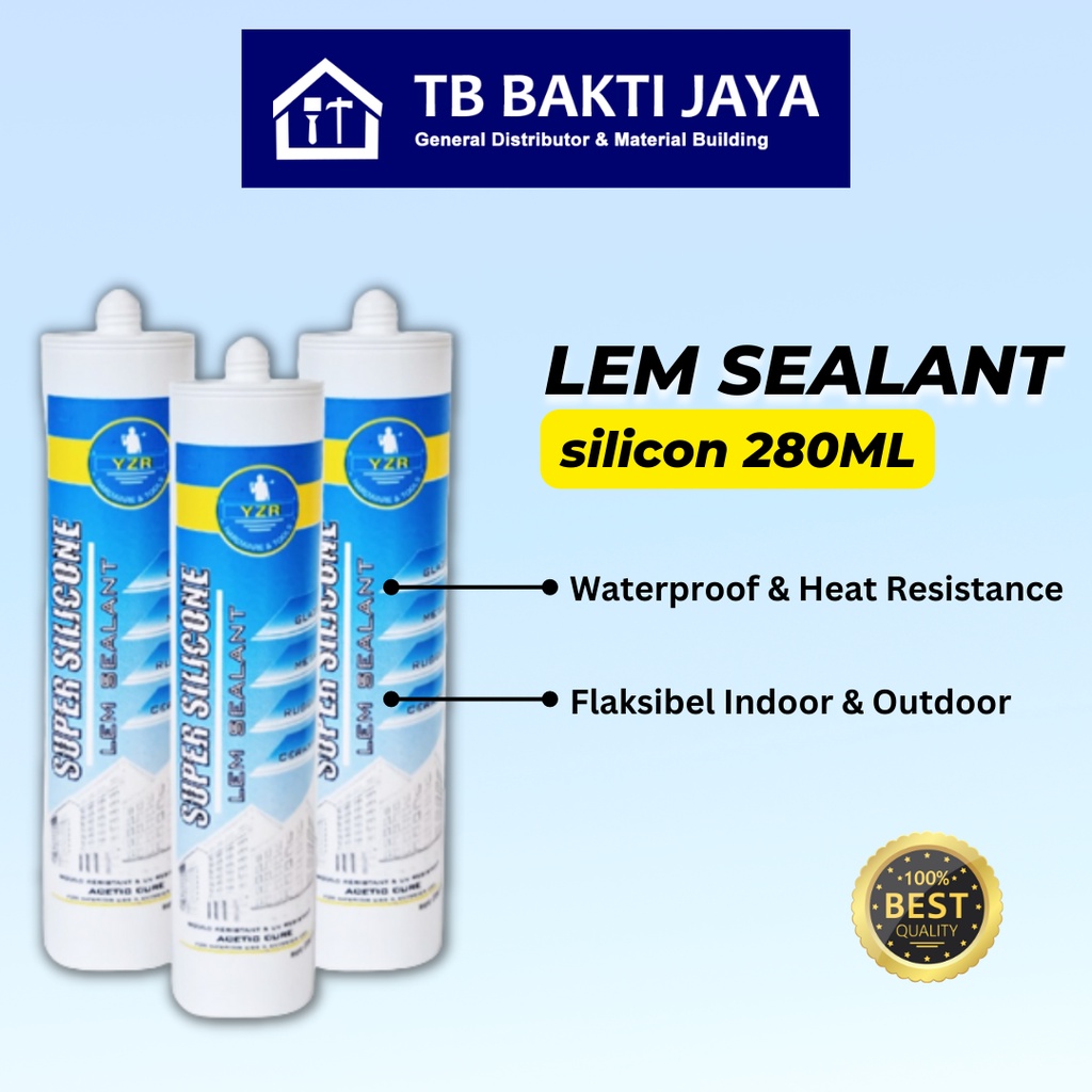 Jual Lem Sealant Clear/White/Grey/Black 280 Ml | Shopee Indonesia