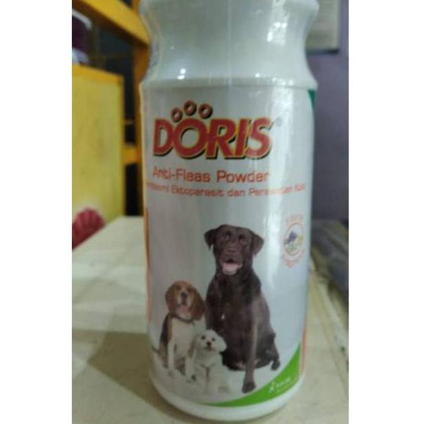 Jual ORIGINAL% Bedak kutu n medicated doris for dog n cat 100ml ...