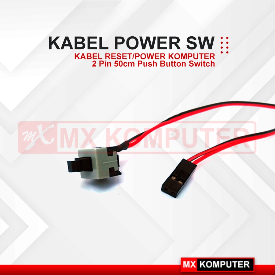 Jual Kabel Tombol Power Atau Reset Switch Front Panel Komputer PC ... Jual Kabel Tombol Power Atau Reset Switch Front Panel Komputer PC ...