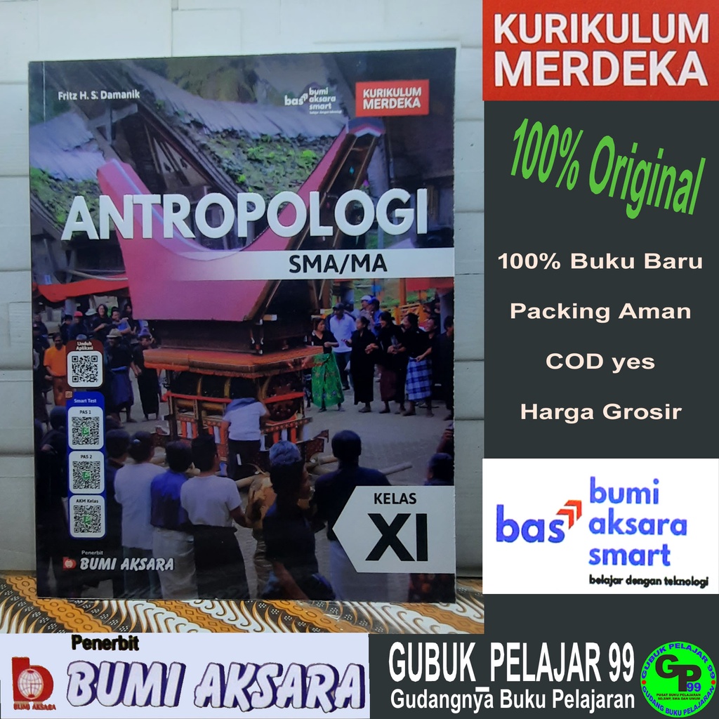 Jual Buku Siswa ANTROPOLOGI Kelas 11 Untuk SMA/MA KURIKULUM MERDEKA Penerbit Bumi Aksara ...