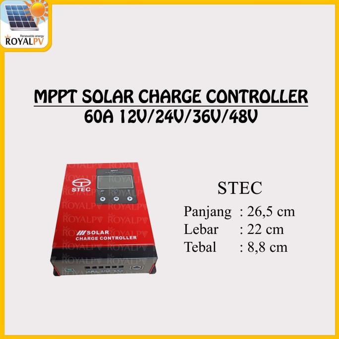 Jual Solar Charger Controller Mppt 60A Stec | Shopee Indonesia