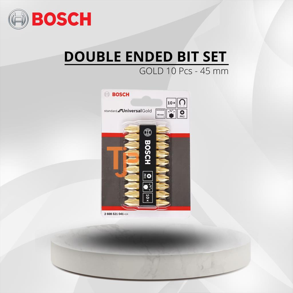 Jual BOSCH MATA OBENG GANDA PH2 GOLD Set 10 Pcs - 45 mm PN.2608521041 ...