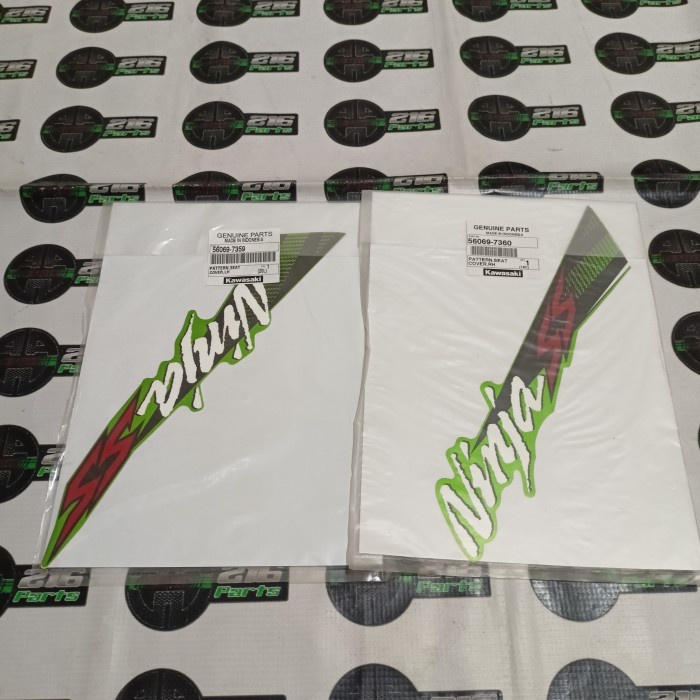 Jual Stiker setiker striping Body belakang Ninja SS Hijau 2014 Original ...