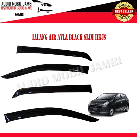Jual DOOR VISOR TALANG AIR PINTU MOBIL AYLA BLACK SLIM HKJS | Shopee Indonesia