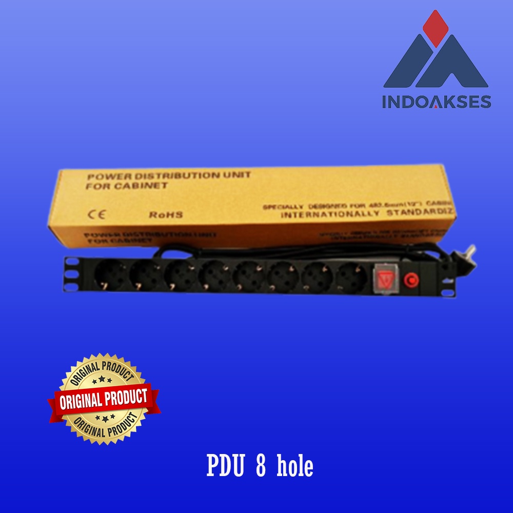 Jual Power Distribution Unit 8 Outlet - PDU 8 Lubang | Shopee Indonesia