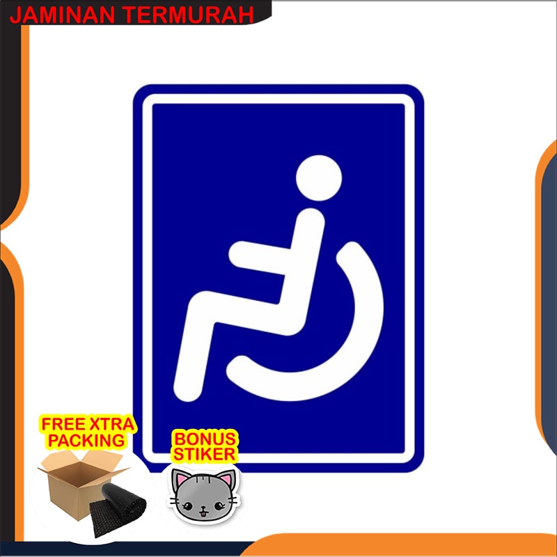 Jual Murah RAMBU SIGN KHUSUS DISABILITAS 15CM X 20CM AKRILIK Elegan ...