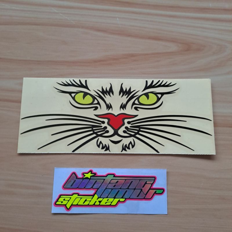 Jual STICKER MATA DAN KUMIS KUCING CUTTING STICKER | Shopee Indonesia