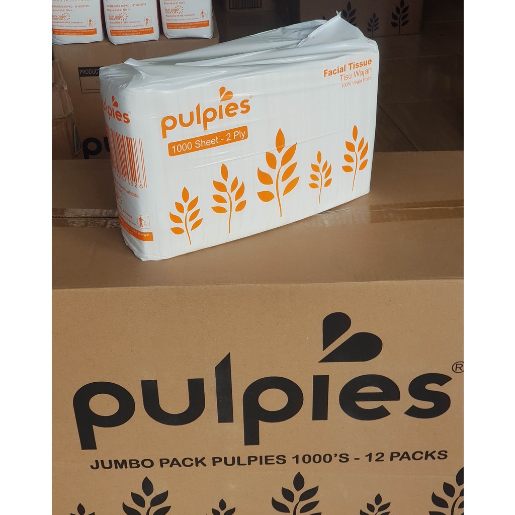 Jual (KHUSUS INSTAN) UKURAN DUS isi 12- Tissue Pulpies - Facial Refill ...