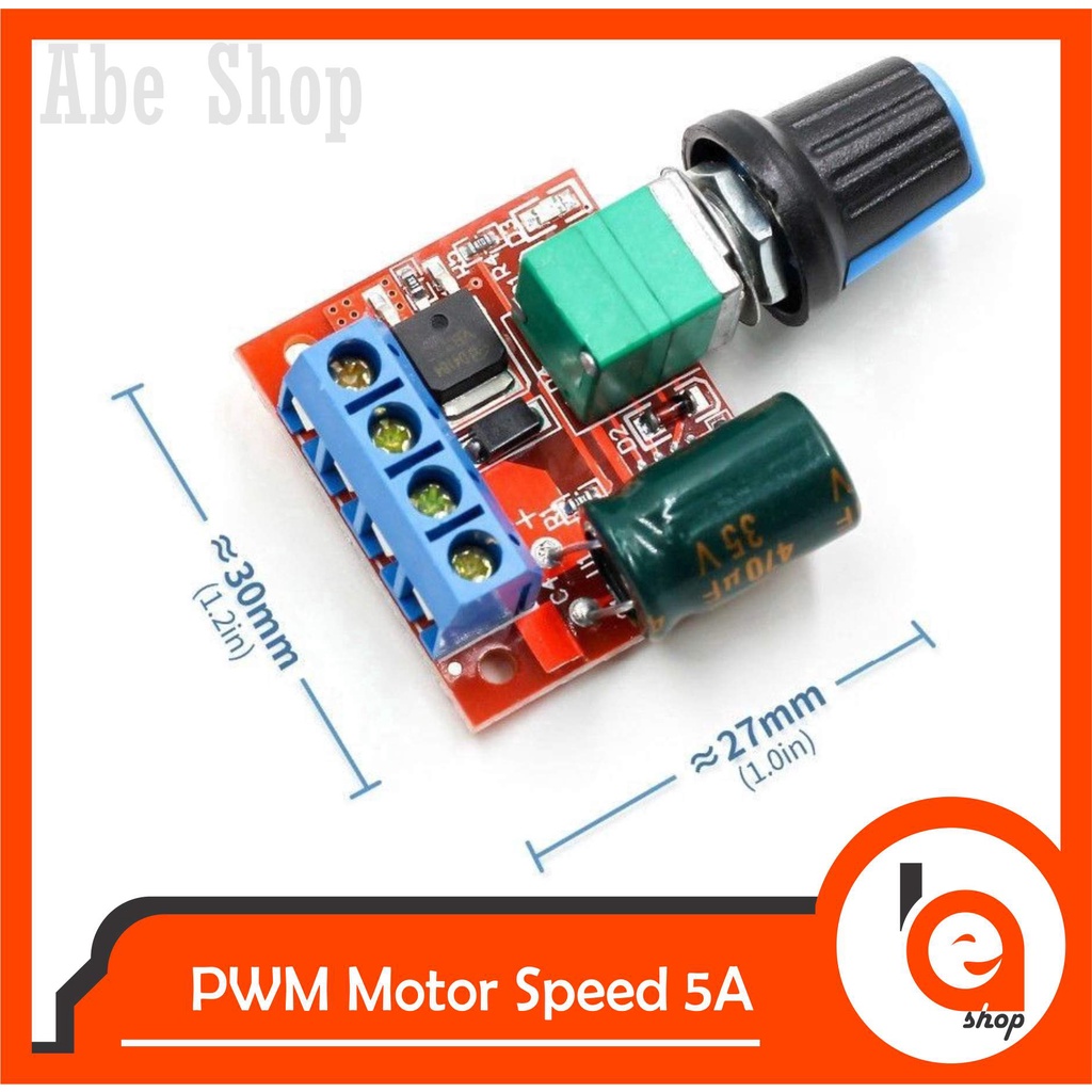 Jual PWM Controller MINI DC 5-35v 5A Motor Speed LED Kipas Dinamo Dimmer | Shopee Indonesia