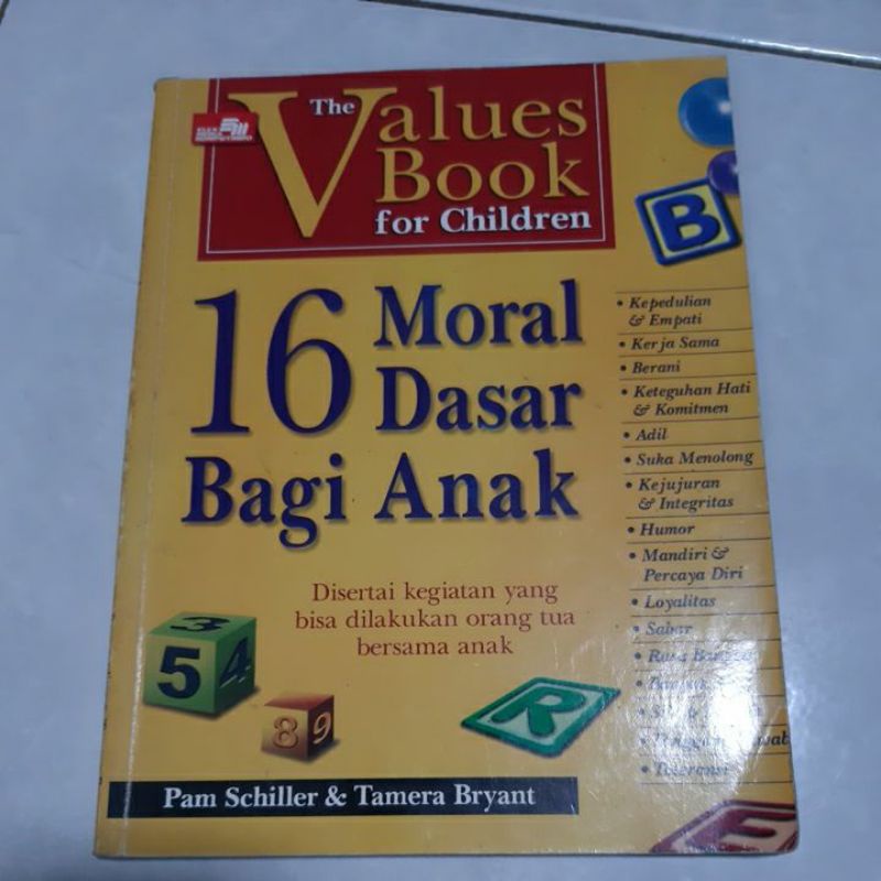 Jual buku preloved Values Book for children (16 moral dasar bagi Anak ...