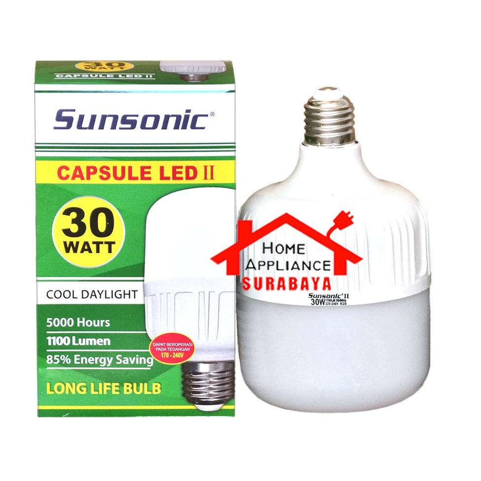Jual R90 Lampu Sunsonic LED Capsule Kapsul Tabung 30W 30 Watt Cahaya Putih PENJUALAN TERBANYAK シ ...
