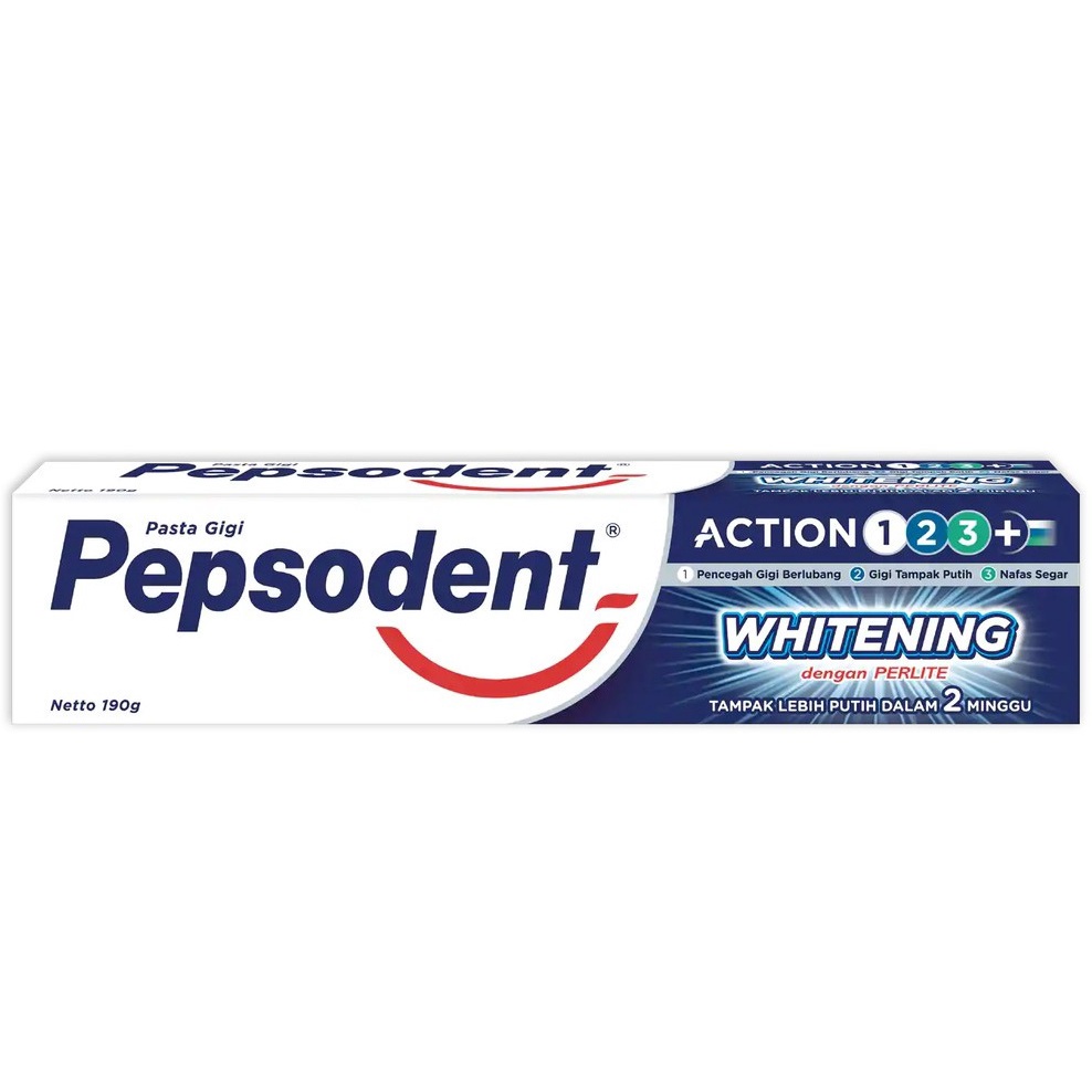 Jual Odol Pepsodent 123 Action Ukuran 75/120/150/190gr (Tanpa Box ...