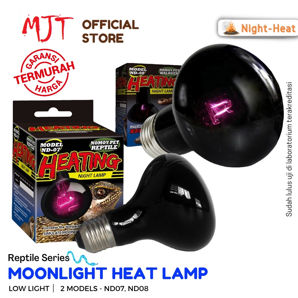 Jual 25w NIGHT GLO HEAT LAMP Lampu UVA Malam NOMOY ND-08 Penghangat ...