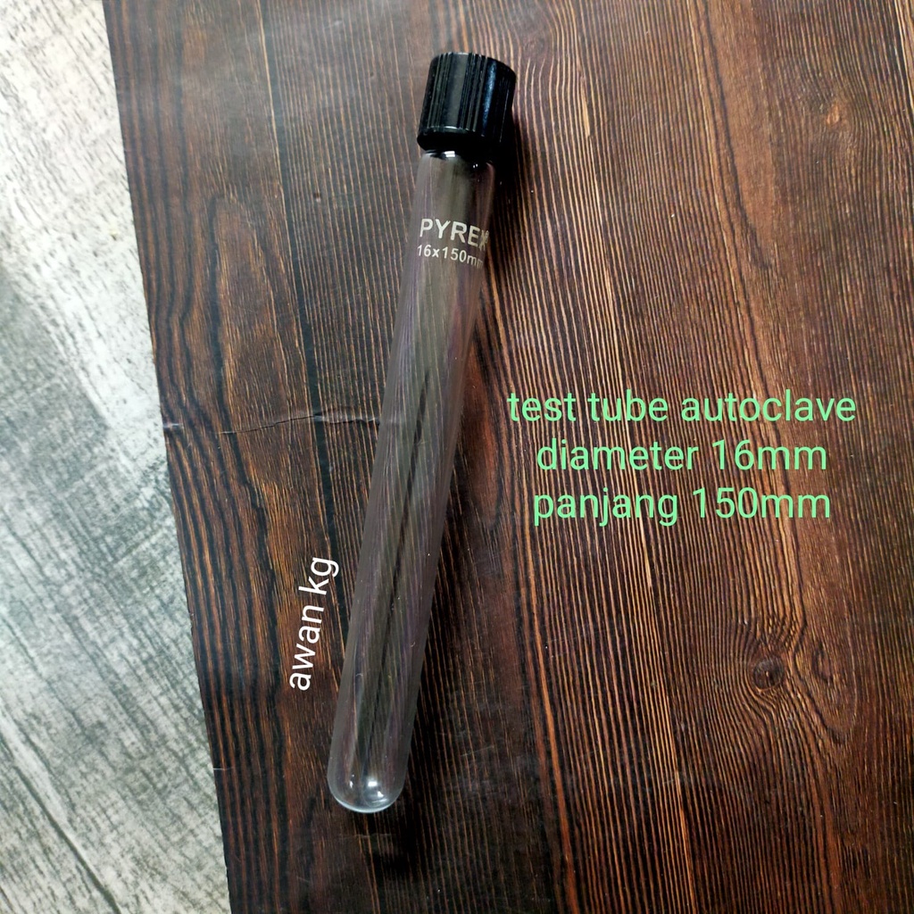 Jual tabung reaksi pyrex autoclave 16 x150mm tutup derat | Shopee Indonesia