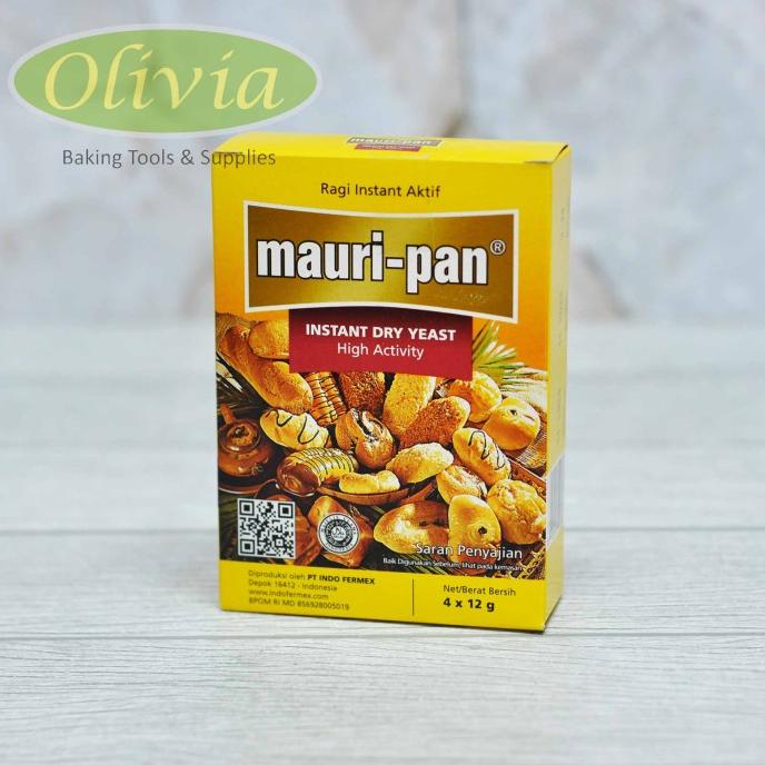 Jual Mauripan Lokal Instan dry yeast ragi 12gr (1 kotak isi 4 sachet ...