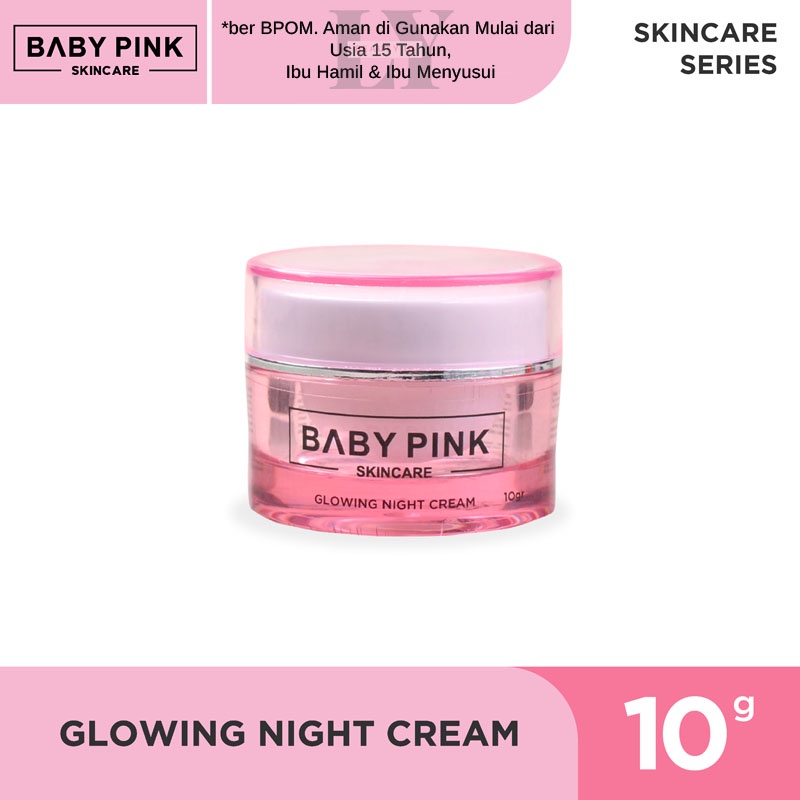 Jual Glowing Night Cream Baby Pink Skincare Menghilangkan Jerawat Flek ...