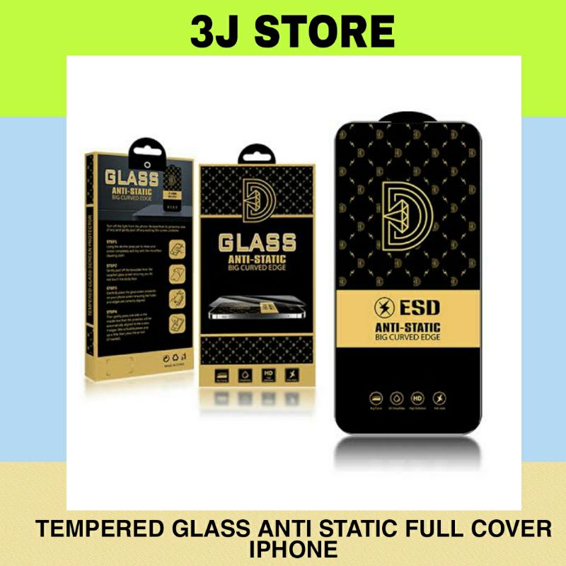 Jual TEMPERED GLASS ANTI STATIC FULL LAYAR IP X XR XS MAX 11 11 PRO 11 ...