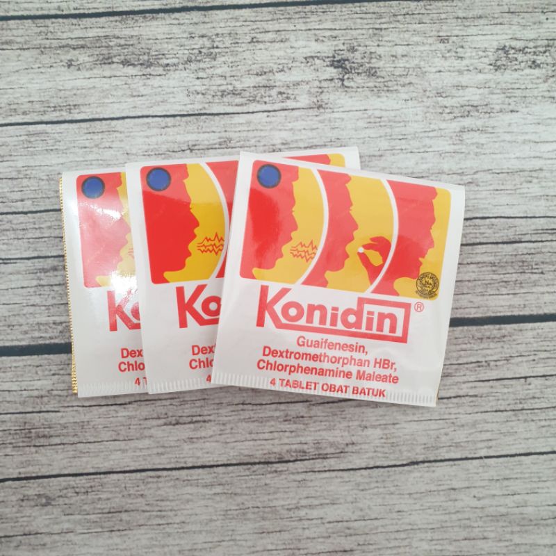 Jual Obat Batuk Konidin Per 3 Strip x 4 Tablet - Utk Batuk Gatal dan ...
