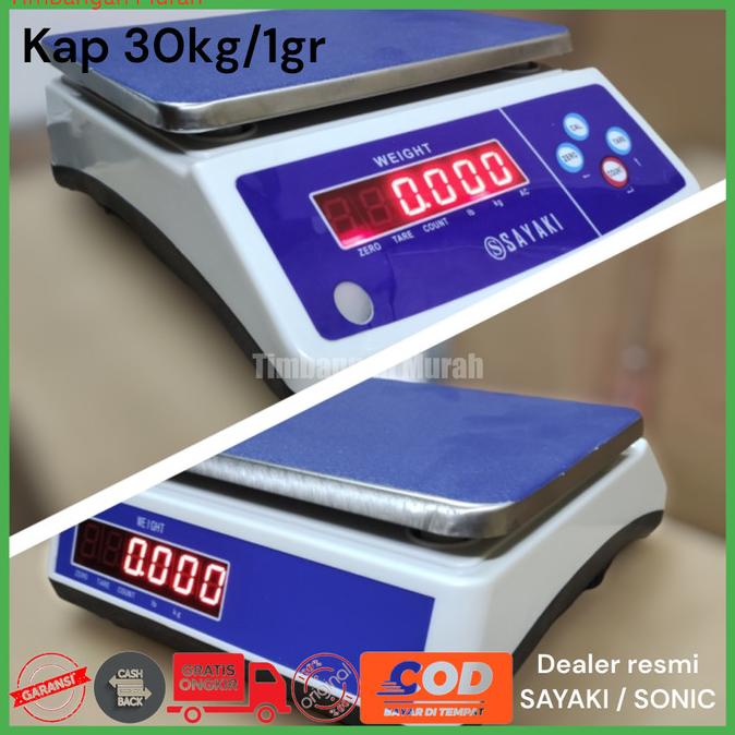 Jual Timbangan meja digital double display 30kg / Sayaki ASC-RS 30 kg | Shopee Indonesia