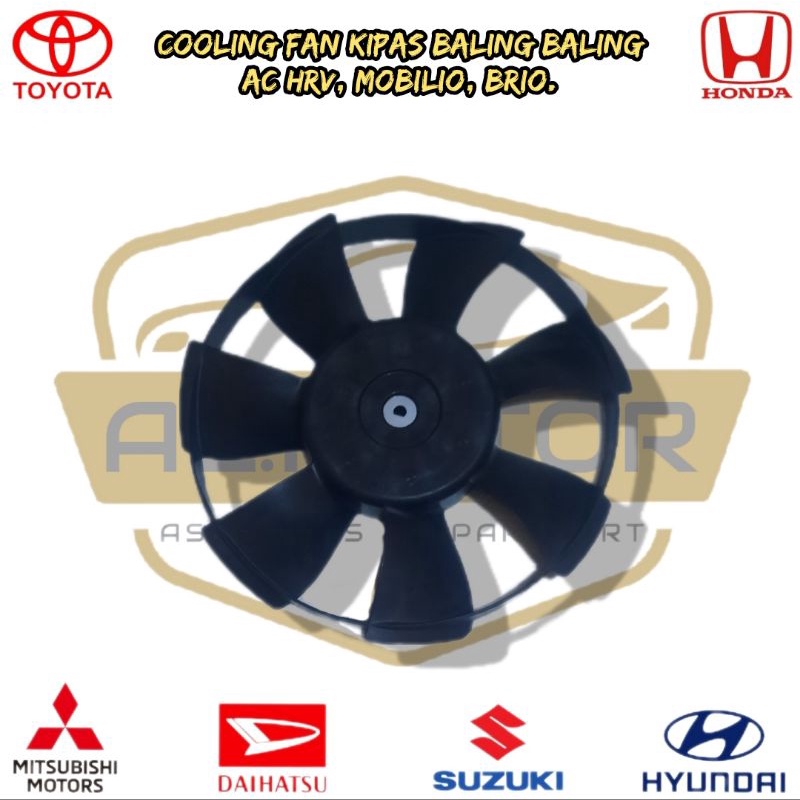 Jual COOLING FAN KIPAS BALING" HONDA HRV, MOBILIO, BRIO DAUN 7 ORIGINAL ...