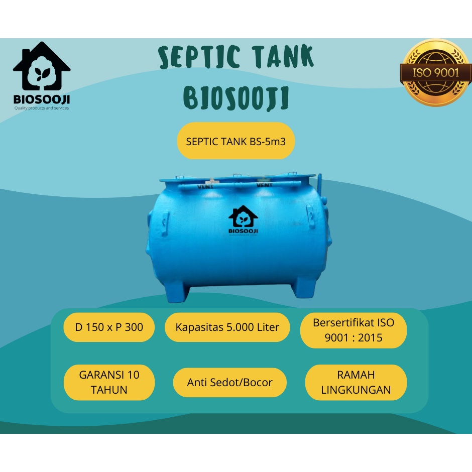 Jual Bio Septic Tank, Biofilter, Biotech, Biosooji Kapasitas 5m3 ...