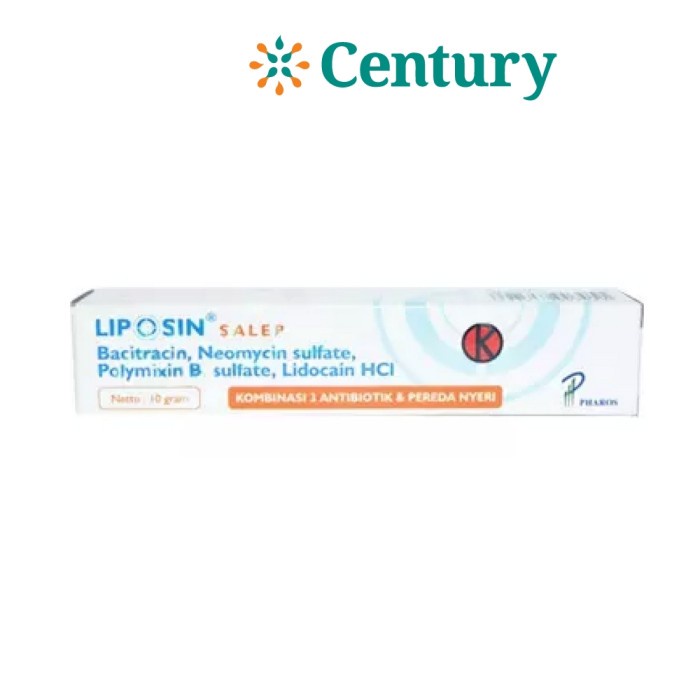 Jual LIPOSIN OINTMENT 10 GRAM/OBAT LUKA BAKAR/OBAT LUKA GORES | Shopee ...