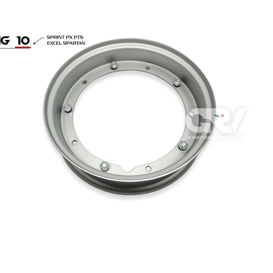 Jual Velg Vespa ring 10 / Pelg vespa PTS Sprint PX Exclusive Excel ...