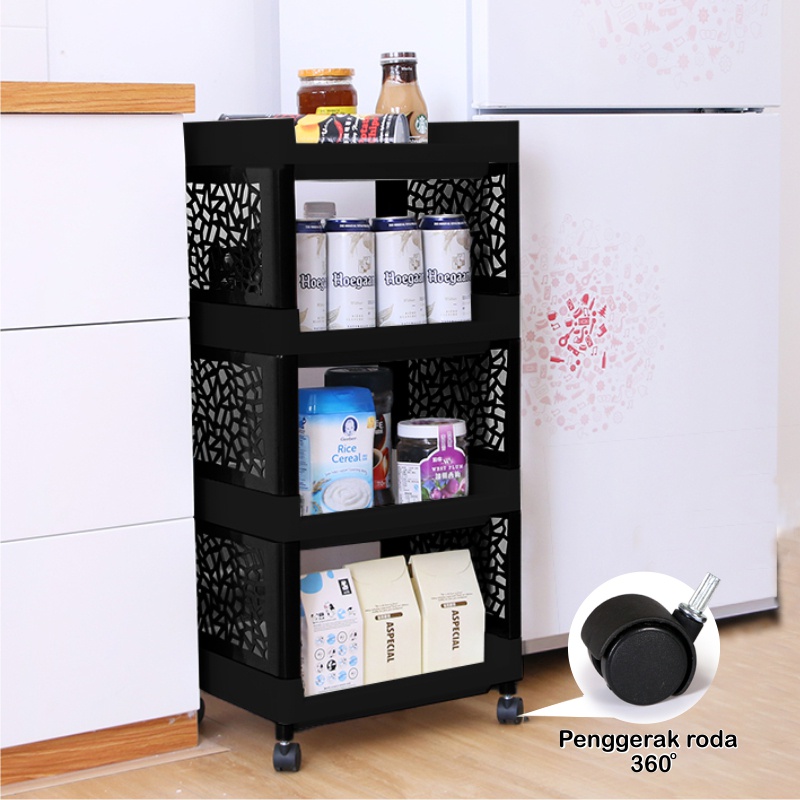 Jual Rak plastik 3 susun Rak serbaguna 3 tingkat - DREAMHOME | Shopee ...