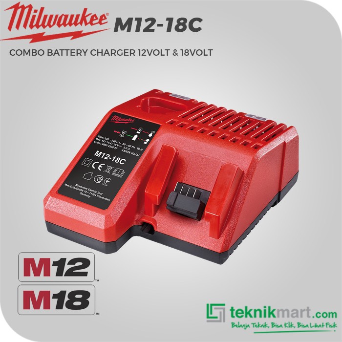 Jual Milwaukee Combo Charger 12V & 18V M12-18C (Unit Only) | Shopee Indonesia
