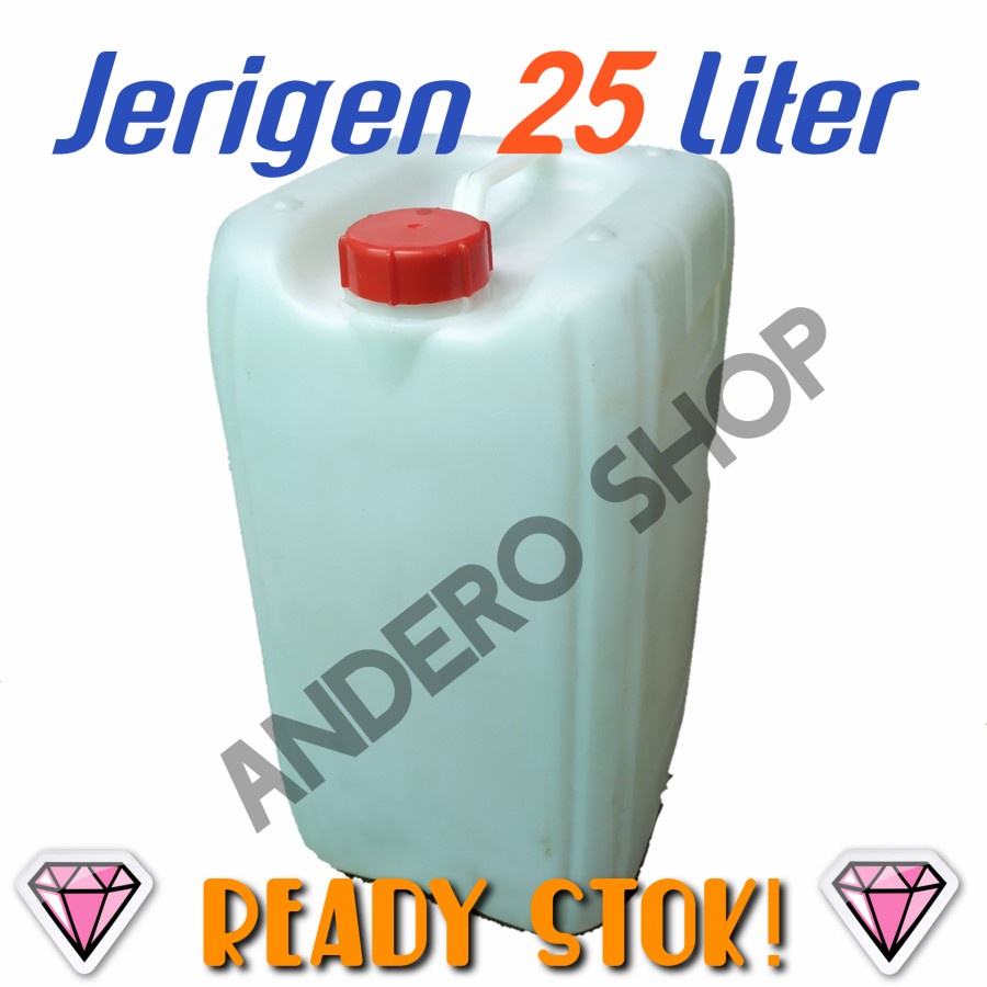 Jual Jerigen 25 L Tebal Kuat Jrigen 25 Liter Plastik Tandon Wadah ...