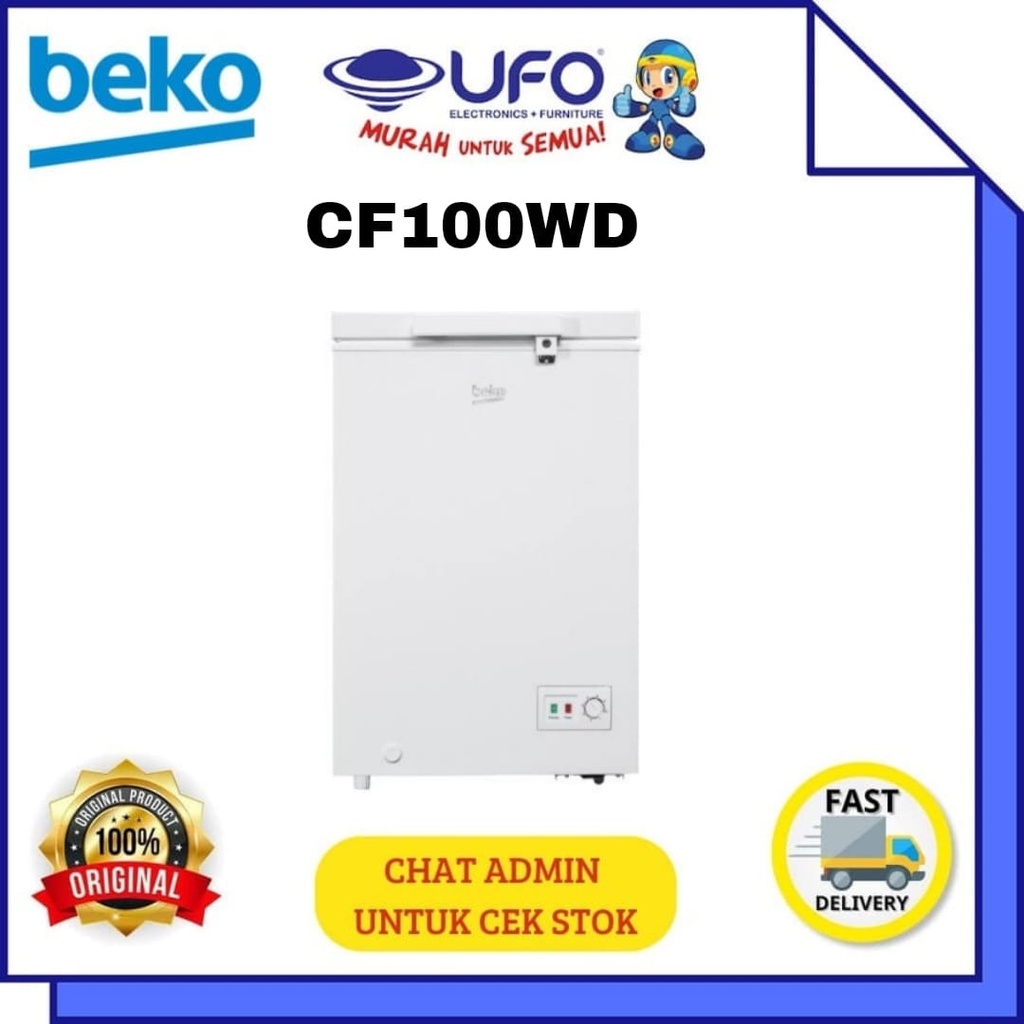 Jual BEKO CF100WD FREEZER BOX 100 LITER | Shopee Indonesia