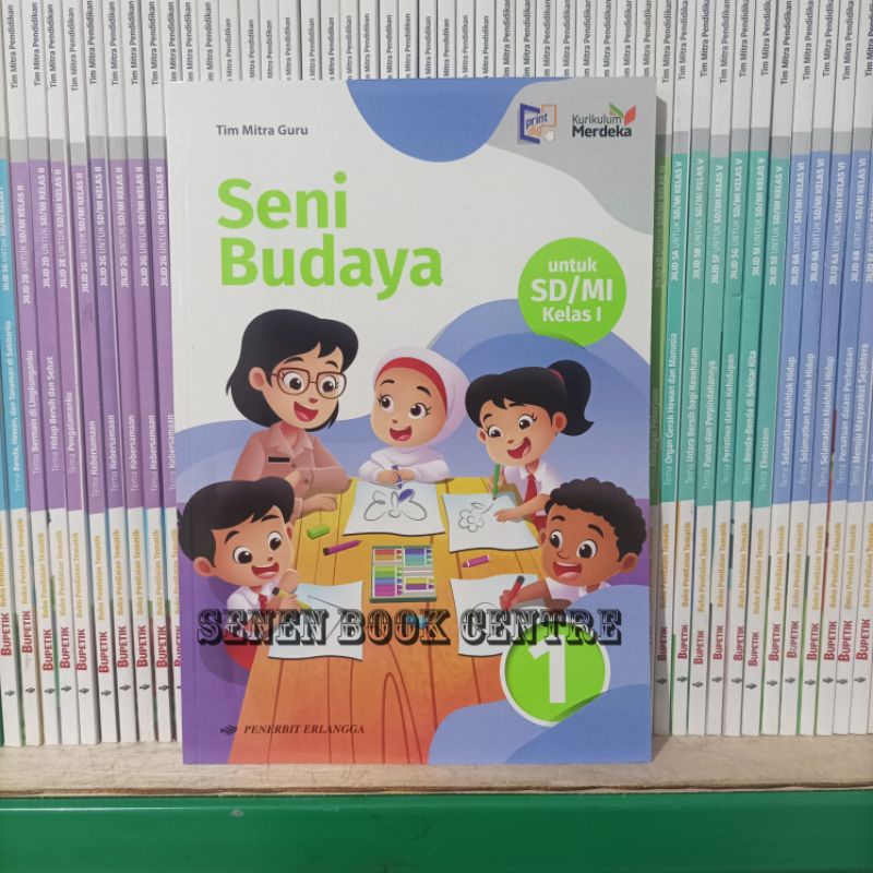 Jual Buku Seni Budaya Kelas 1 SD Kurikulum Merdeka Erlangga Original | Shopee Indonesia