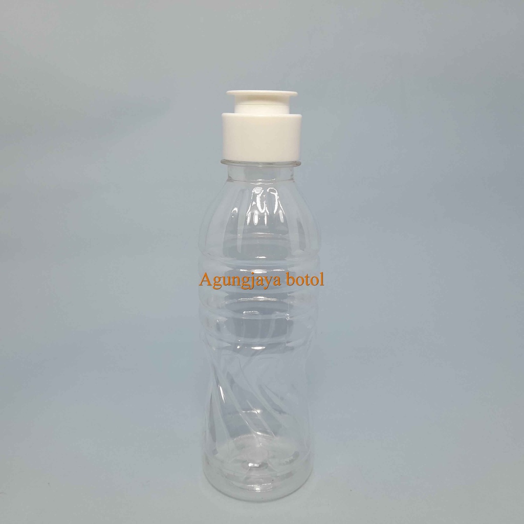 Jual Botol Pet 280 Ml Amdk Ulir Natural Tutup Fliptop Jamur / Botol Plastik / Botol Sunlight ...