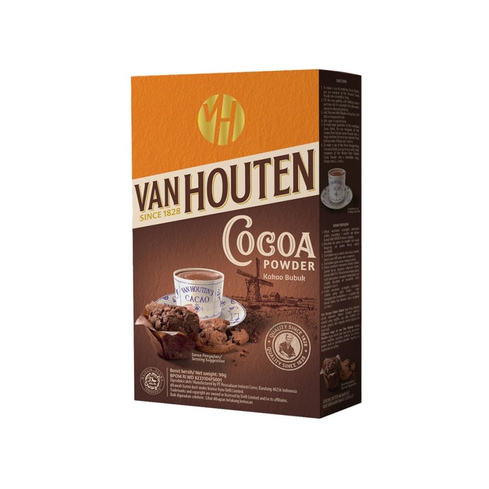 Jual van houten cocoa powder pack 45g | Shopee Indonesia