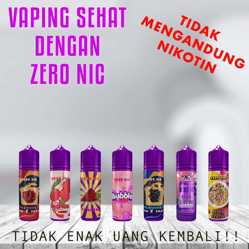 Jual Liquid Zero Nic Non Nicotine Liquid Vape Creamy - Mint Murah Enak ...