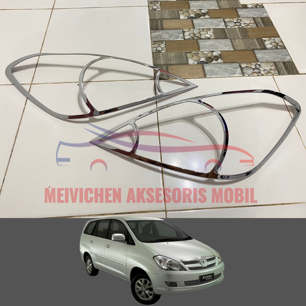 Jual GARNISH LAMPU DEPAN MOBIL INNOVA LAMA OLD 2005 - 2007 CHROME ...