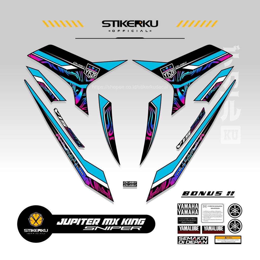 Jual STICKER EDISI Y15ZR EDISI ZR PART 1 / YAMAHA SNIPER 150 MXi ...