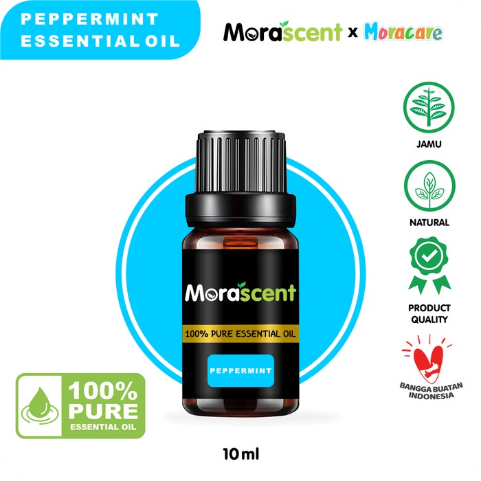 Jual Morascent Peppermint Essential Oil Pure 100% Minyak Mint ...