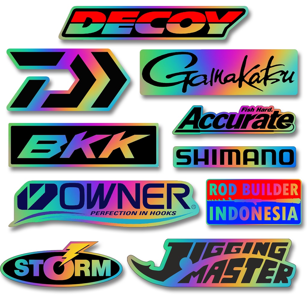 Jual Stiker Hologram Cutting Untuk Tackle Box Pancing | Shopee Indonesia