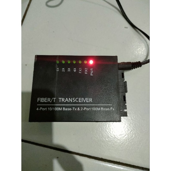 Jual FIBER/T TRANSCEIVER 4-PORT 10/100M Base-Tx & 2-port 100M Base-Fx ...