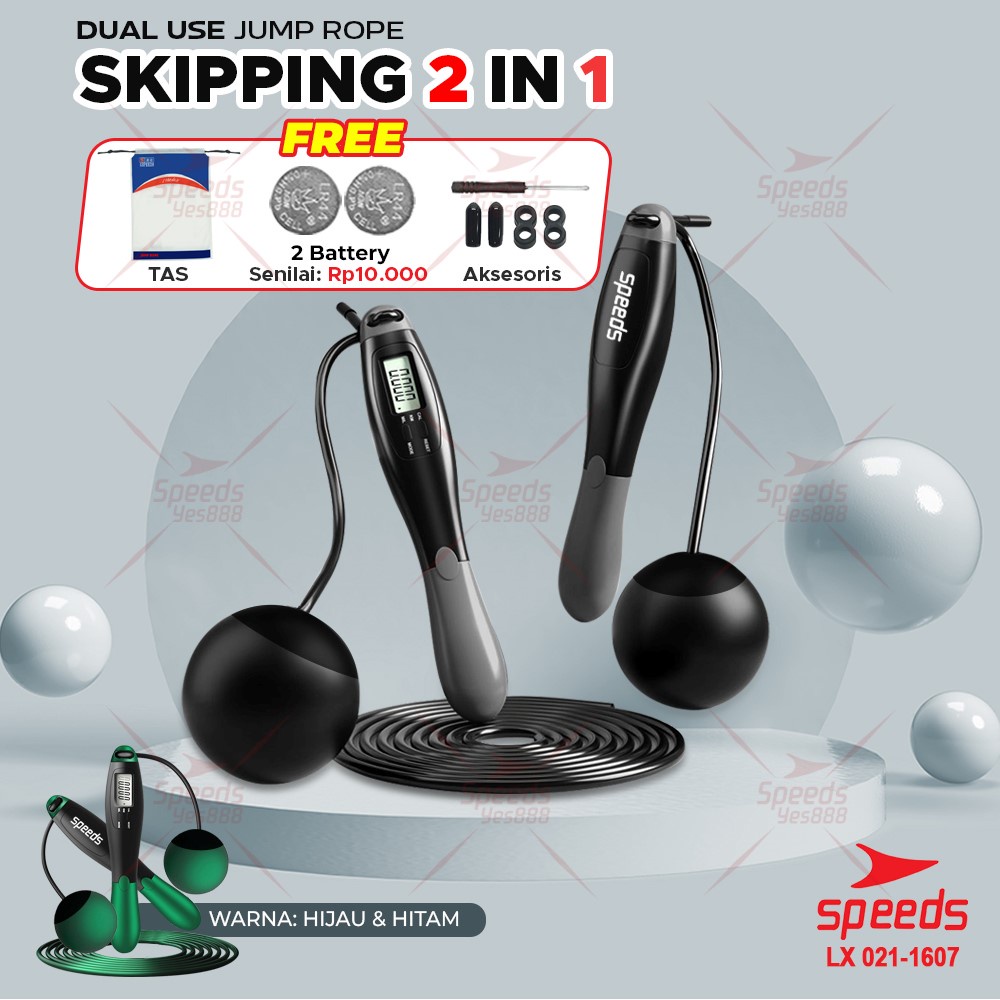 Jual SPEEDS Skiping Lompat Tali/Jump Skipping Rope Hitung Automatis LX ...